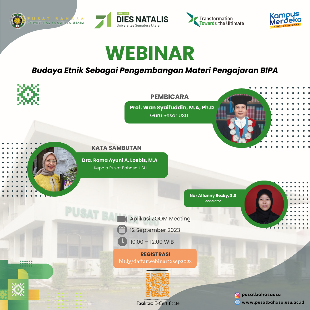 Webinar Kebipaan Dengan Tema "budaya Etnik Sebagai Pengembangan Materi ...