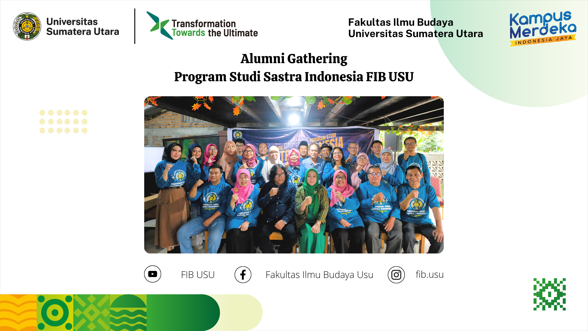 Alumni Gathering Program Studi Sastra Indonesia Fib Usu | Fakultas Ilmu ...
