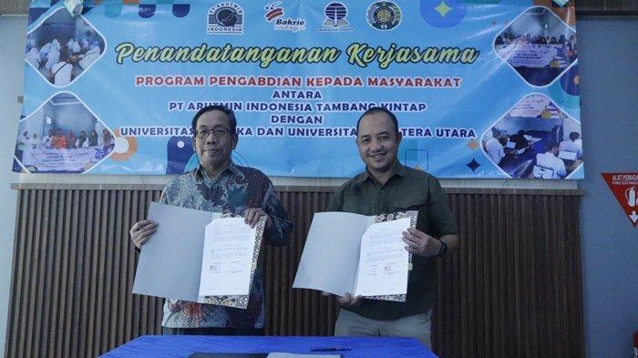 Signing Cooperation Agreement, Pt Arutmin Indonesia, Ut, And Usu Agree ...