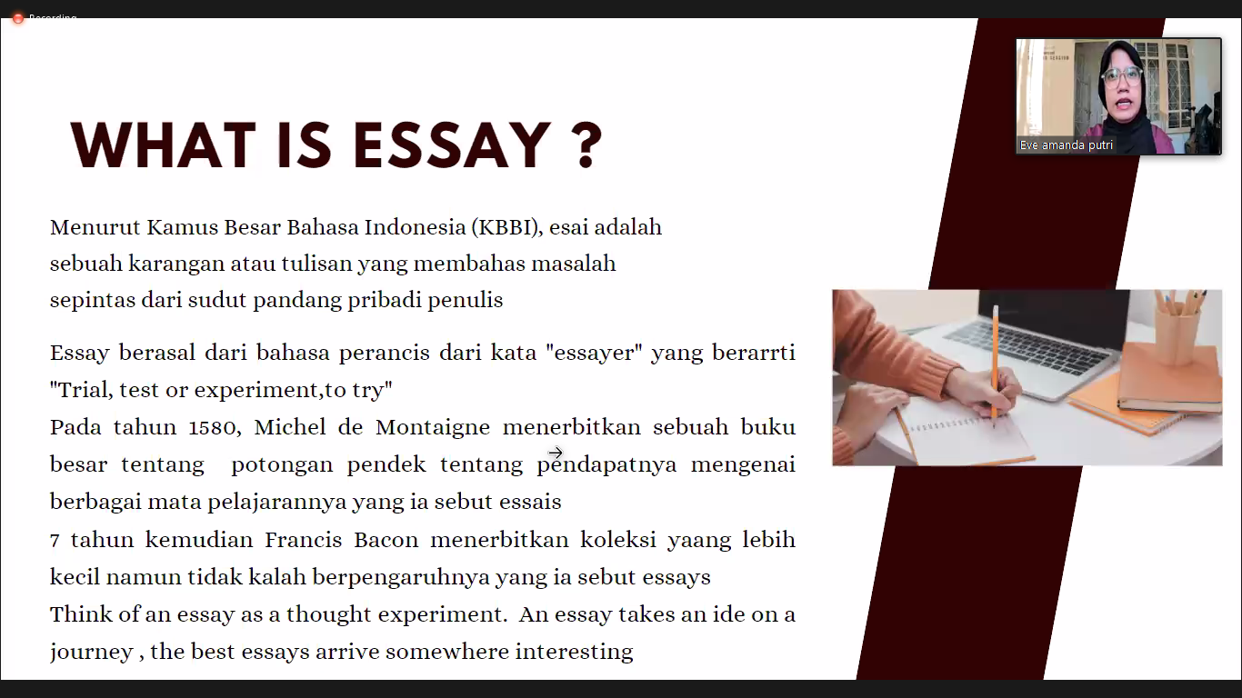 Rumah Prestasi : Sharing Session Esai Beasiswa | Fakultas Psikologi ...