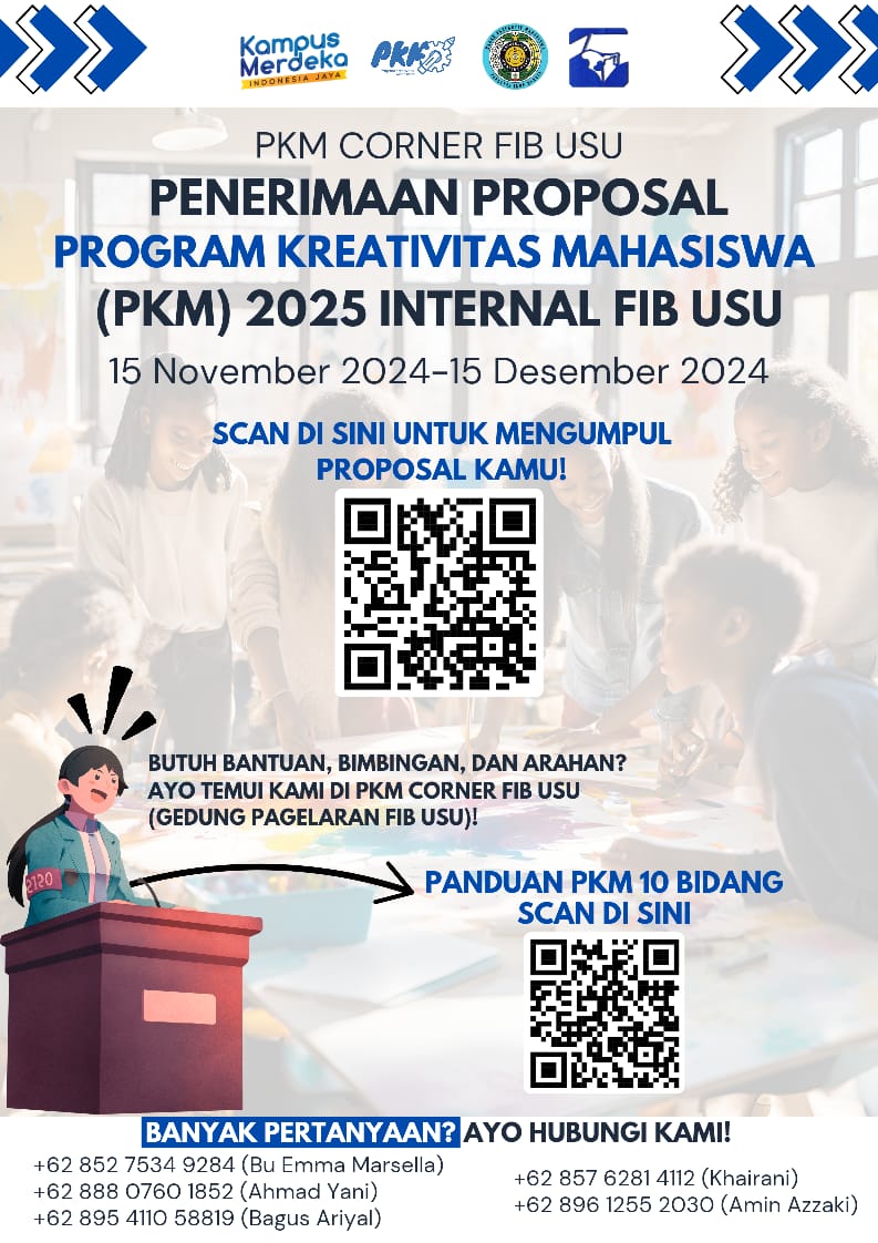 Acceptance Of 2025 Pkm Proposals Internal Fib Usu | Faculty of Cultural ...