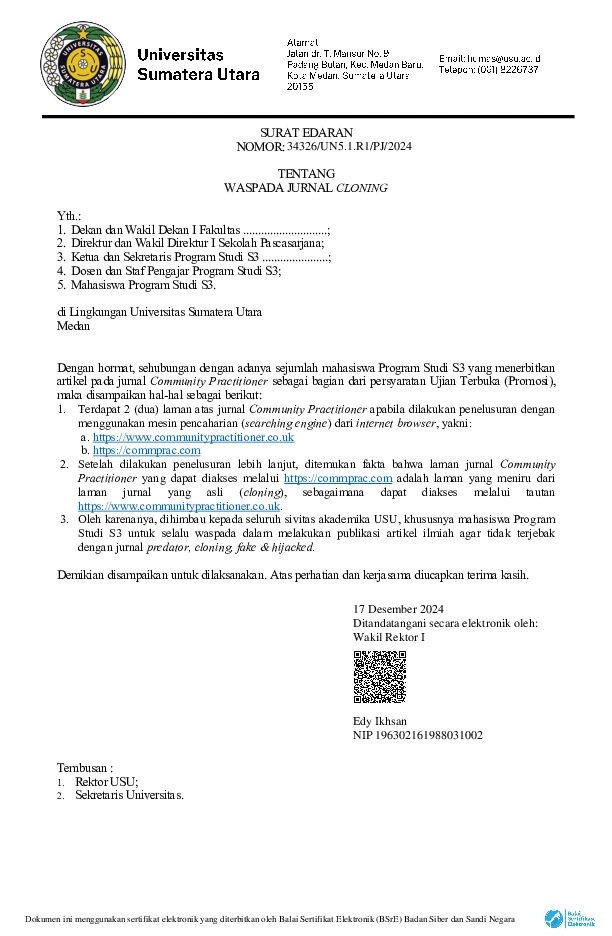 Waspada Jurnal Kloning | Fakultas Ilmu Budaya Universitas Sumatera Utara