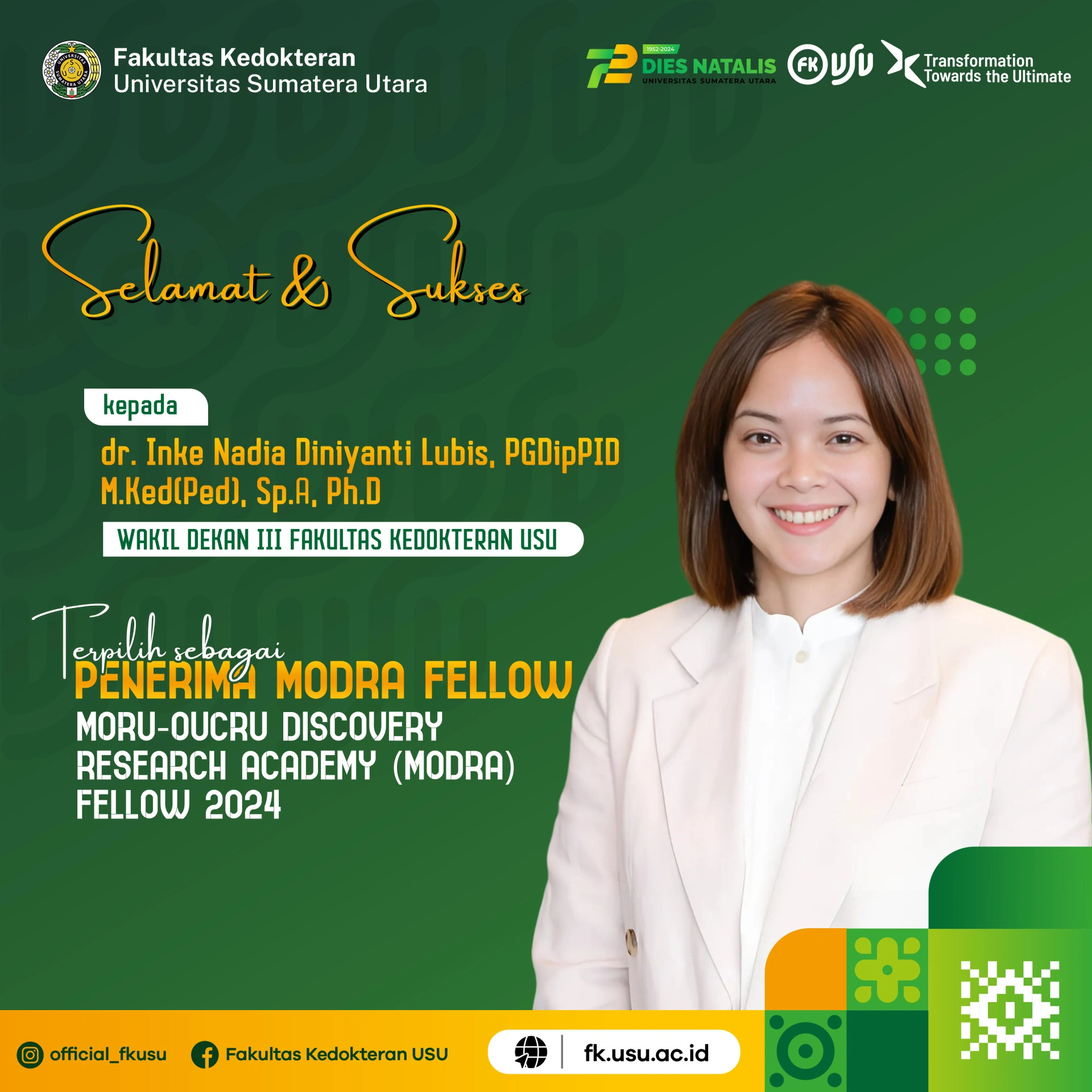 Dr. Inke Nadia Diniyanti Lubis, Pgdippid M.ked(ped), Sp.a, Ph.d Was ...