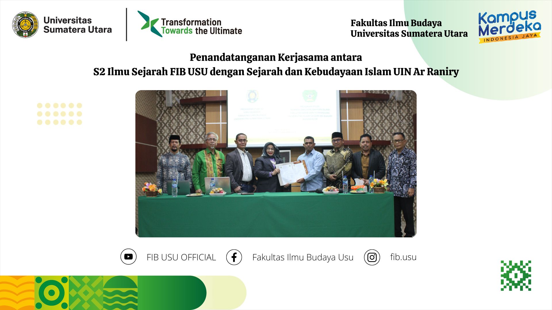 Penandatanganan Kerjasama Antara S2 Ilmu Sejarah Fib Usu Dengan Prodi ...