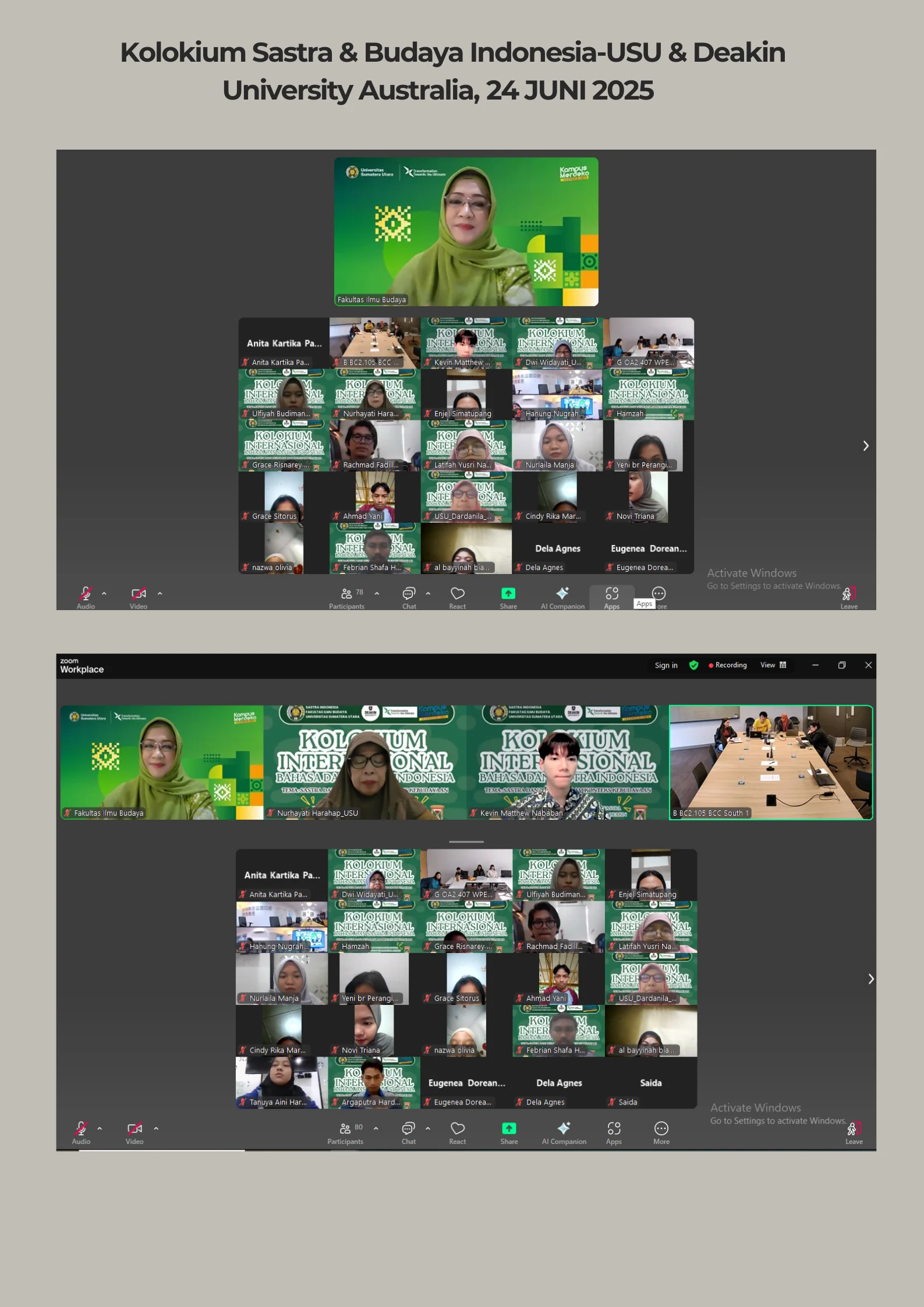 Kolokium Sastra & Budaya Indonesia-usu & Deakin University Australia ...