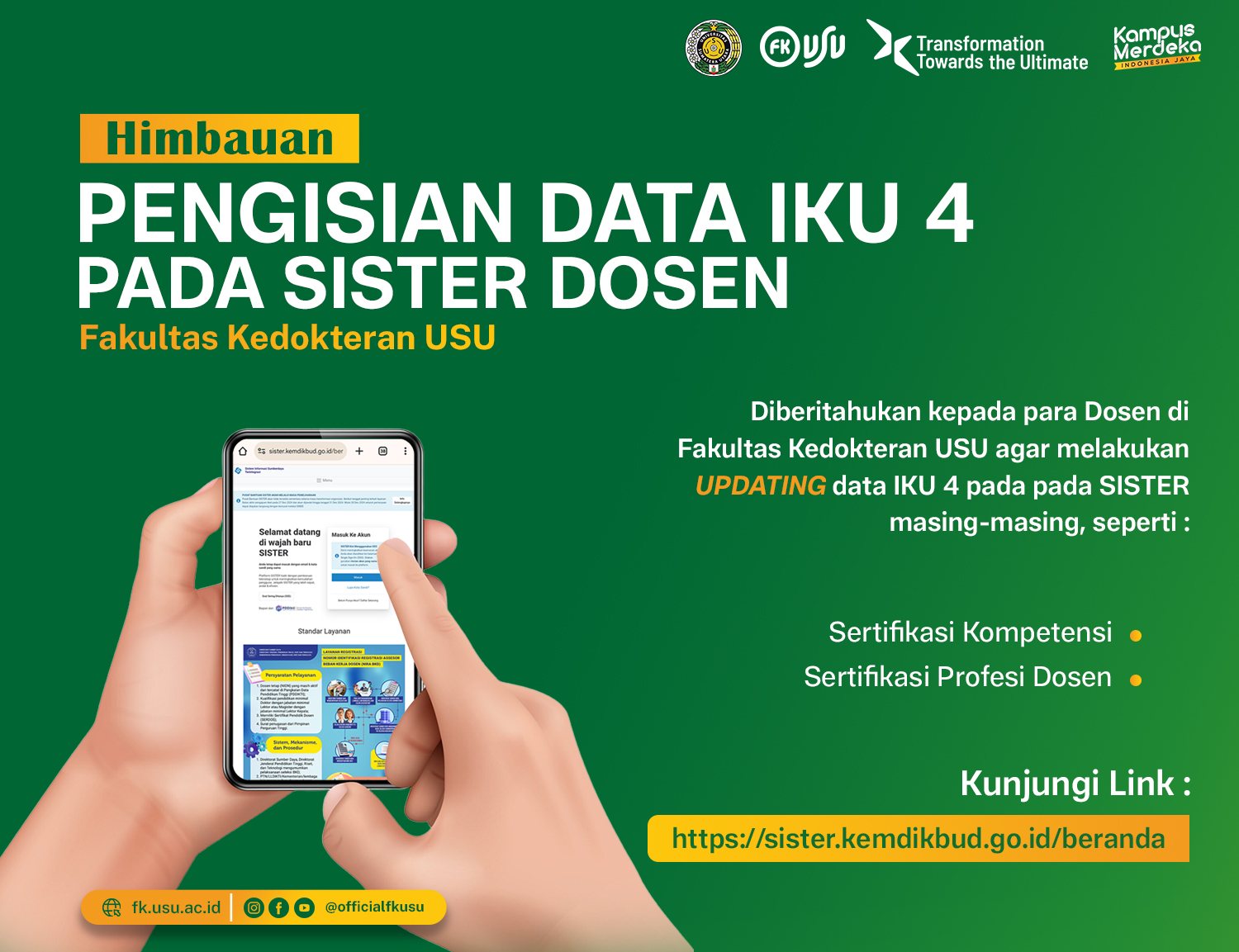 Pengisian Data Iku 4 Pada Sister Dosen | Fakultas Kedokteran ...