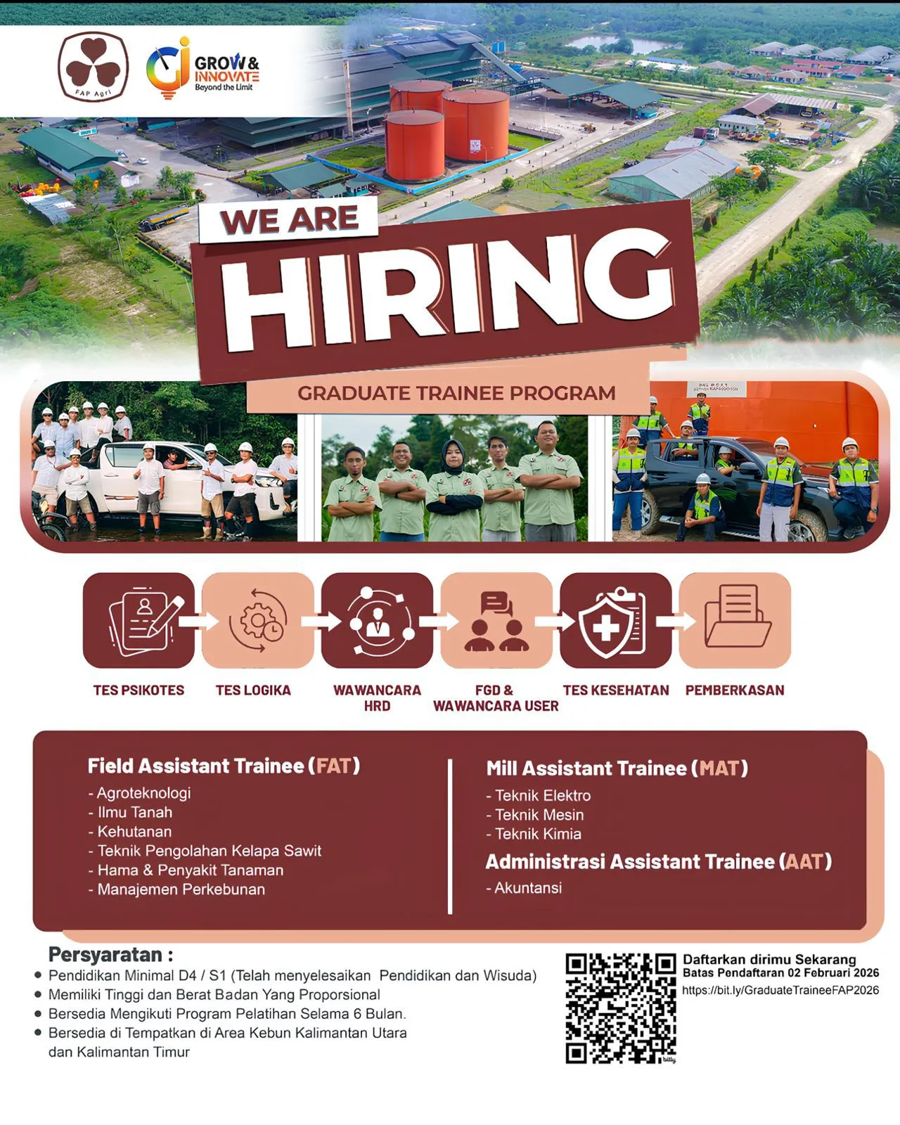 Informasi Kesempatan Kerja: Graduate Trainee Program Pt Fap Agri Tbk ...