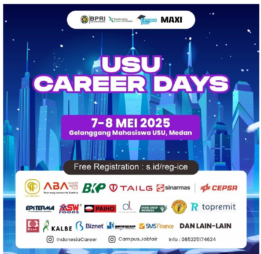 Usu Career Days 2025 | Fakultas Farmasi Universitas Sumatera Utara