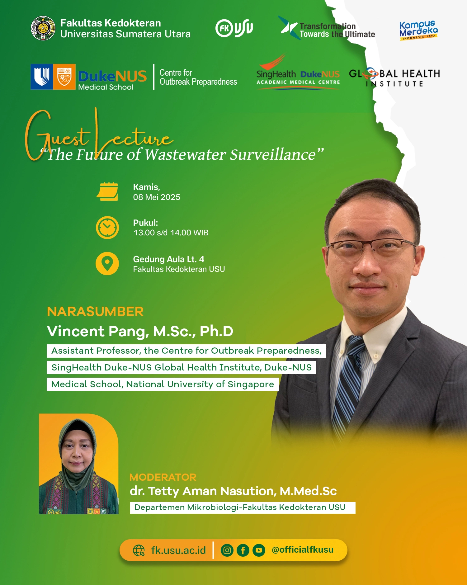 Guest Lecture By Vincent Pang, M.sc., Ph.d | Fakultas Kedokteran ...