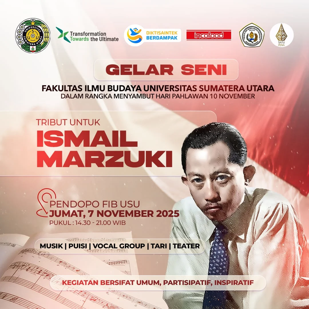Fib Usu Gelar Seni Tribut Untuk Ismail Marzuki Dalam Rangka Hari ...