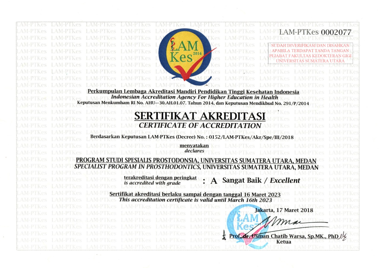 Akreditasi Dan Prestasi | Fakultas Kedokteran Gigi Universitas Sumatera ...